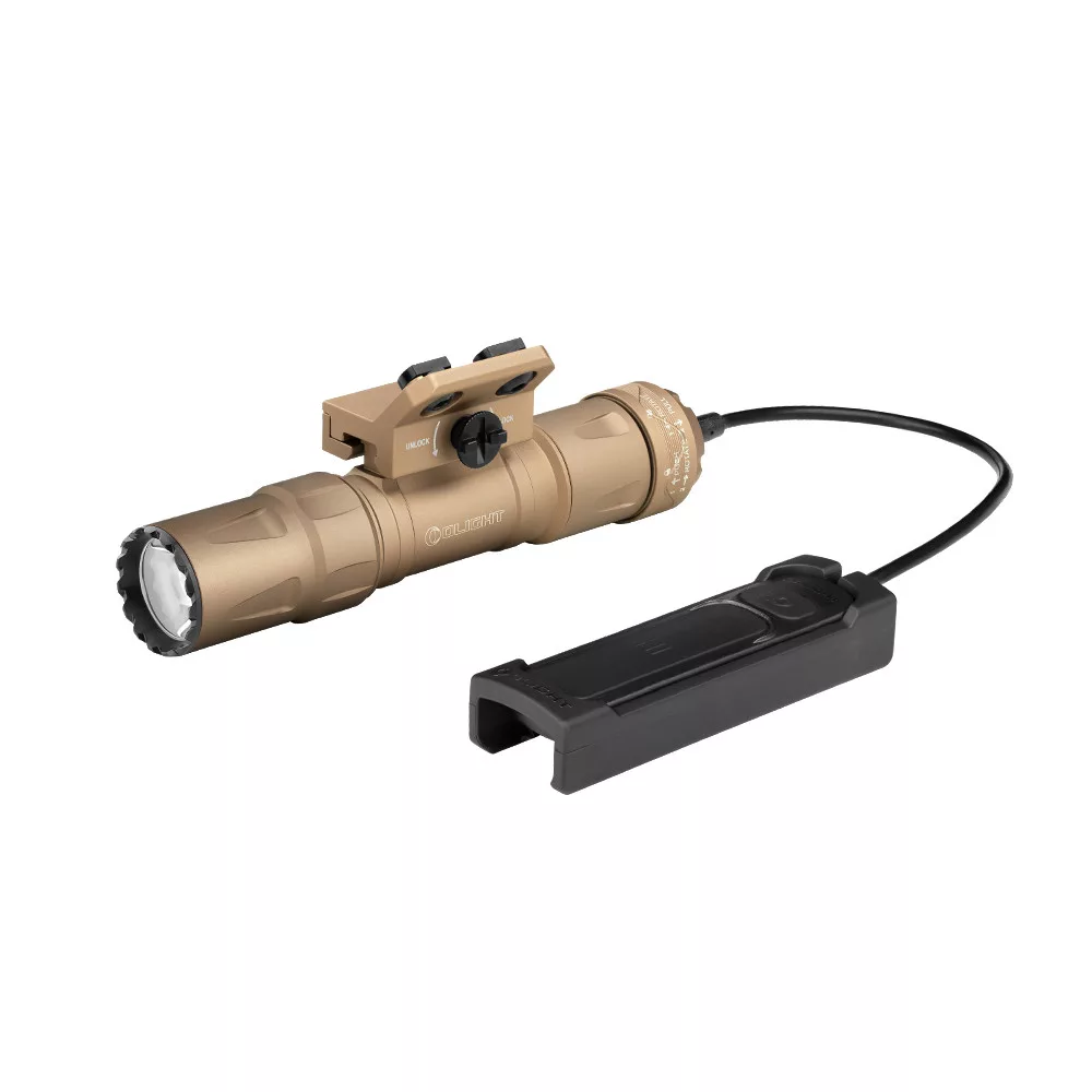 Olight Odin S M Lok Tactical Led Flashlight Desert Tan Le
